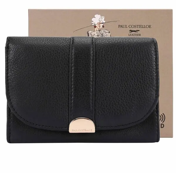Paul Costelloe Kate Leather Purse - Black