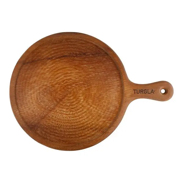 Turgla Home Wood Round Wood Pizza Charcuterie Serving Board