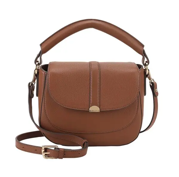 Paul Costelloe Amina Leather Crossbody Bag - Brown