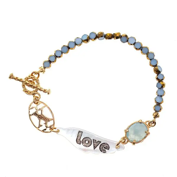 GEM KINGDOM Love Beaded Bracelet