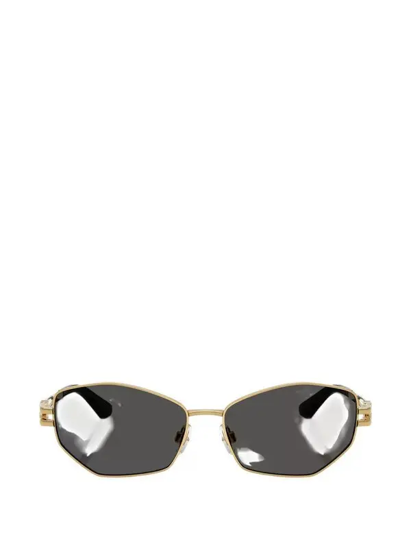 Dolce & Gabbana Dg Geometric-frame Sunglasses - Gold