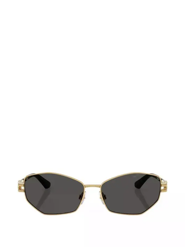 Dolce & Gabbana Dg Geometric-frame Sunglasses - Gold