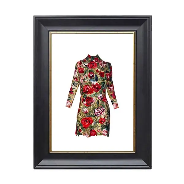 JOHANNA FLEMING Fashion Illustration Fall Aw22 Fine Art Print A4 - Brown/black/red