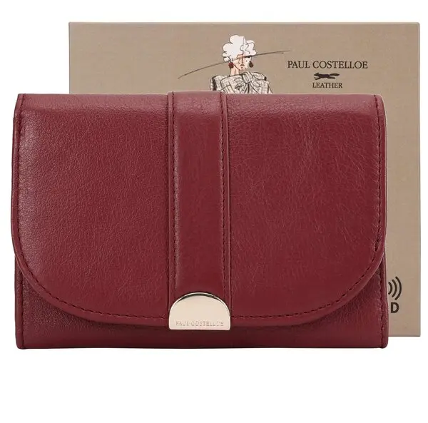 Paul Costelloe Kate Leather Purse - Red
