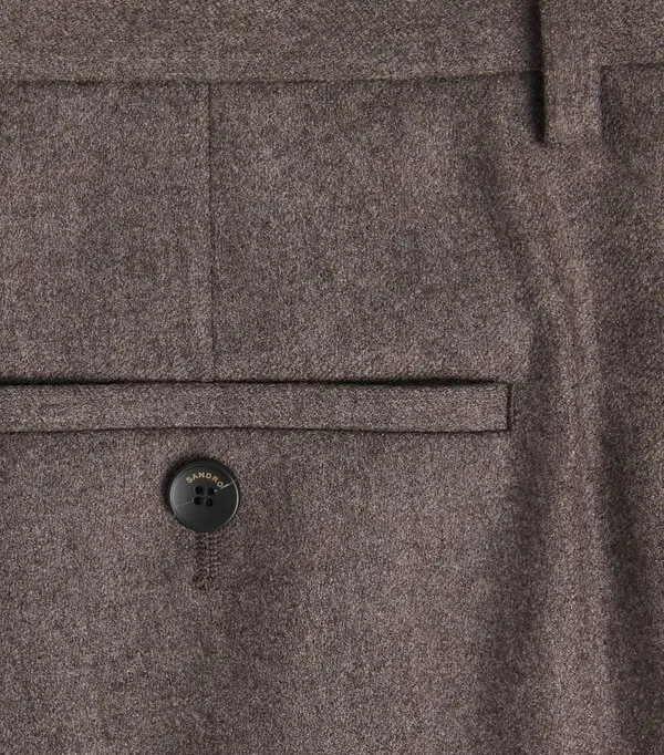 Sandro Wool Tailored Trousers