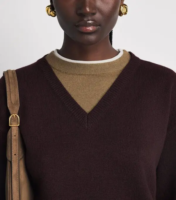Sandro Wool-cashmere Layered Sweater - Red