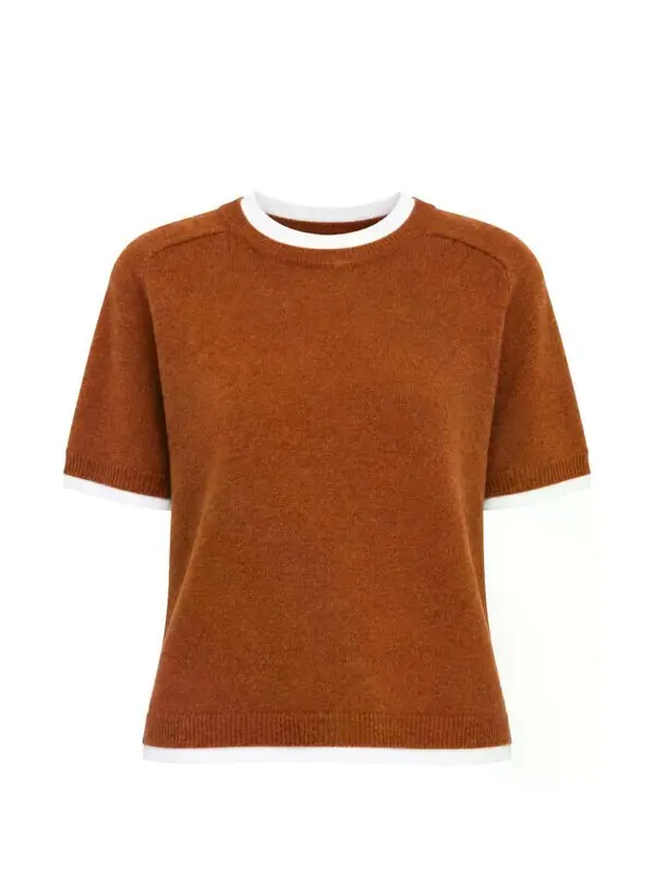 SEMICOUTURE Short-sleeve Sweater - Brown