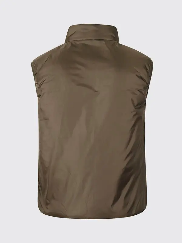 Aspesi Padded Technical Nylon Gilet With High Neck And Zip Closure