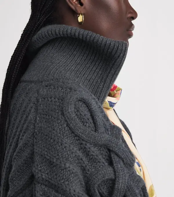 Etro Wool-blend Zip-up Cardigan