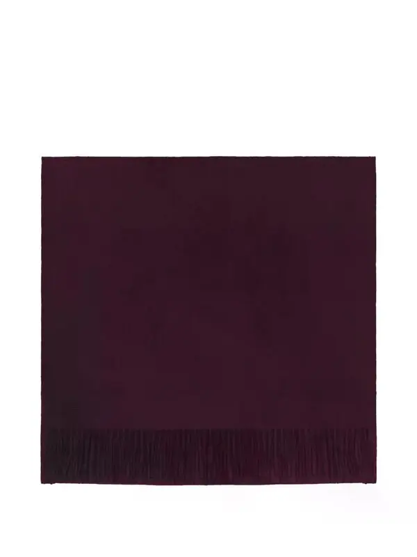 Eric Bompard Cali Cashmere Fringed Scarf - Red