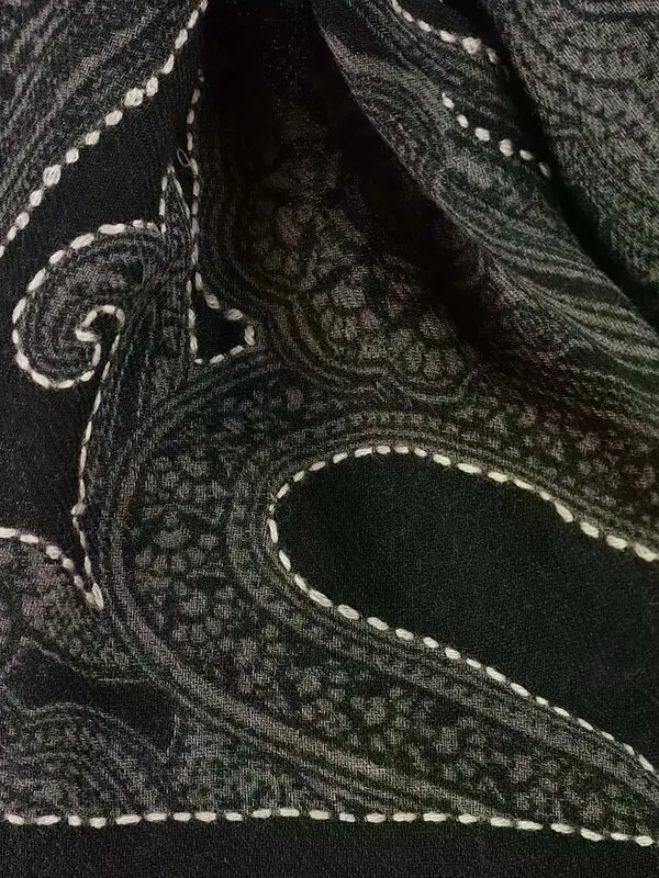 Altea Paisley-print Contrast-stitched Scarf