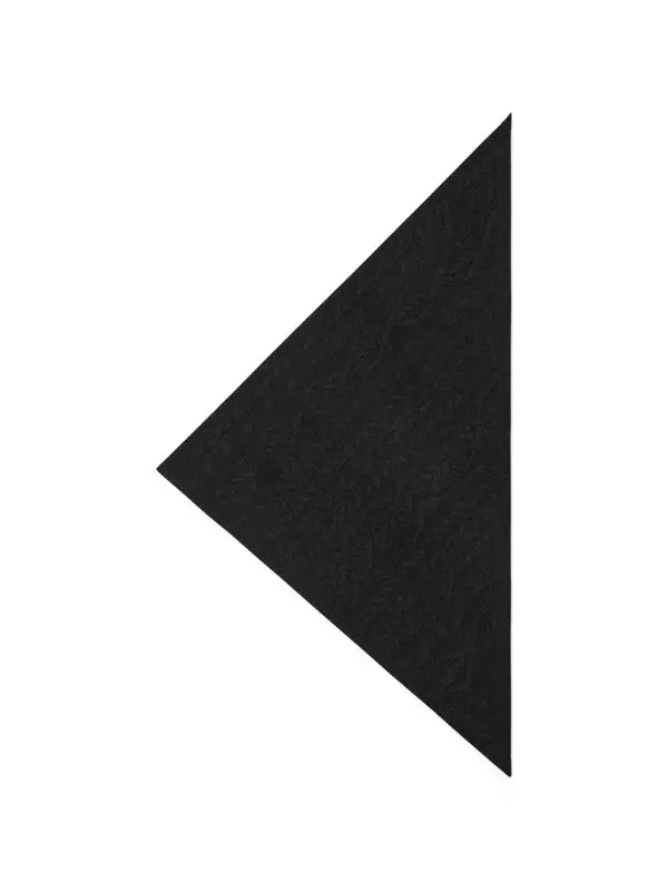 Eric Bompard Sacha Cable-knit Triangle Scarf - Black