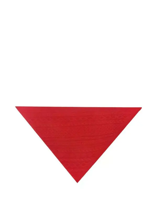 Eric Bompard Sacha Cable-knit Triangle Scarf