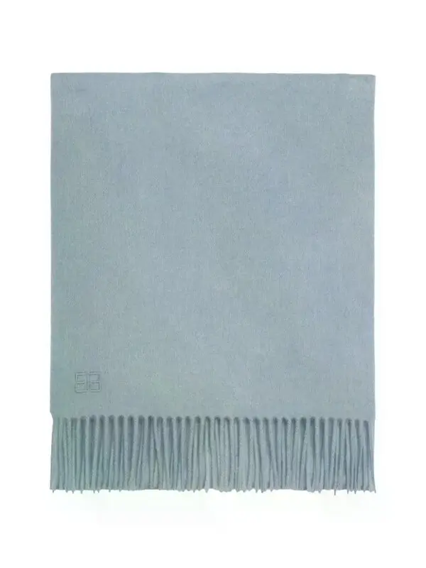 Eric Bompard Origines Fringed Scarf - Blue