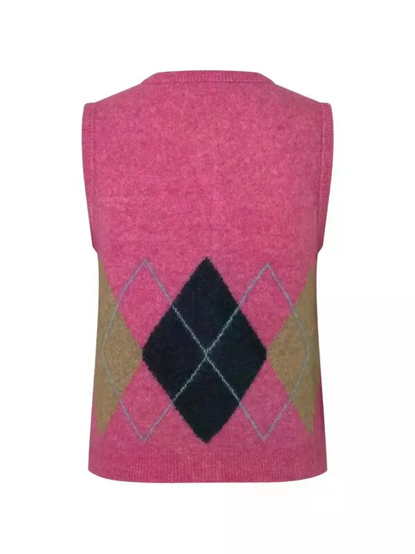 Samsøe Samsøe Sanoura Argyle-pattern Button-up Cardigan