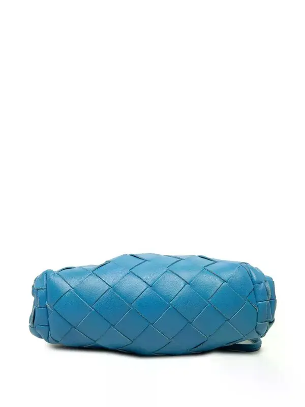 Bottega Veneta 2012-2026 Nappa Intrecciato The Extra Mini Pouch Crossbody Bag - Blue