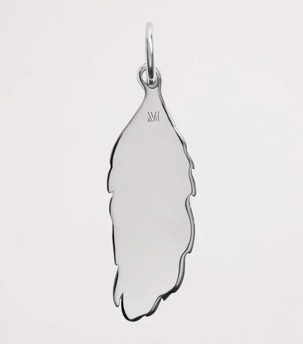 Monica Vinader Sterling Talisman Feather Pendant