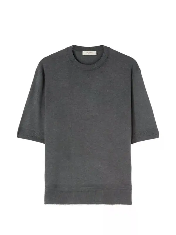RETORI Silk-knit T-shirt - Grey
