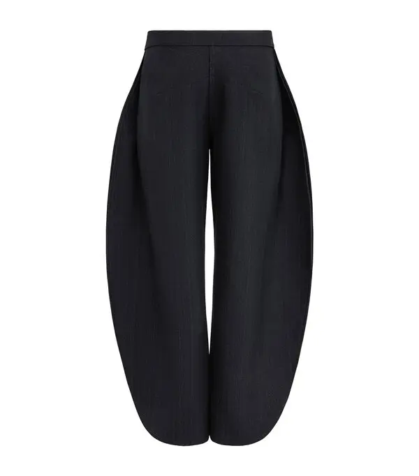 Alaïa Wool Denim Petal Trousers