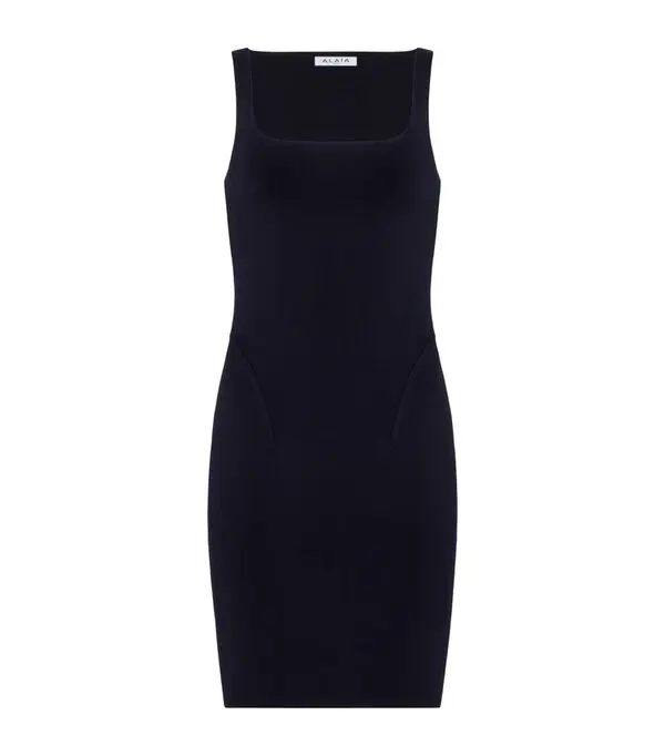 Alaïa Silk-blend Bodycon Mini Dress - Black