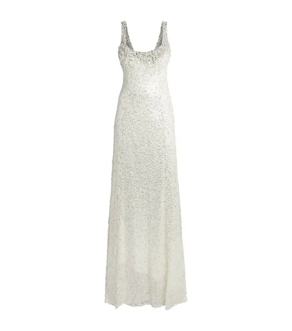 Jenny Packham Embellished Arcadia Gown - Ivory