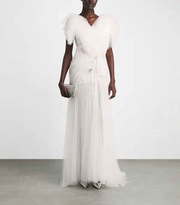 SANDRA MANSOUR Faint Halo Gown