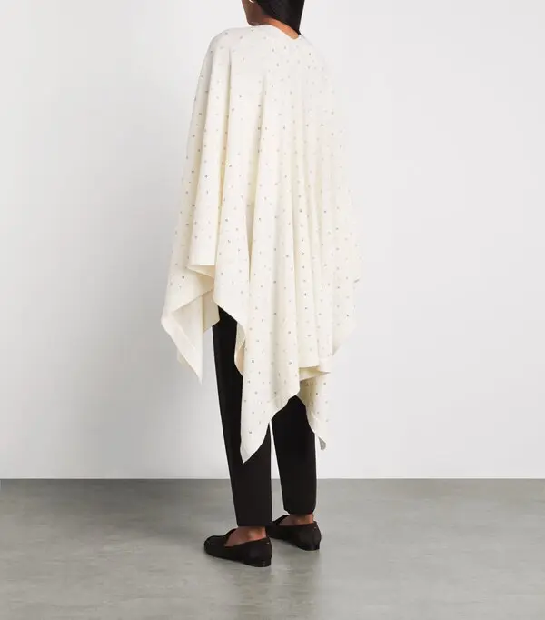 WILLIAM SHARP Cashmere Crystal-embellished Cape