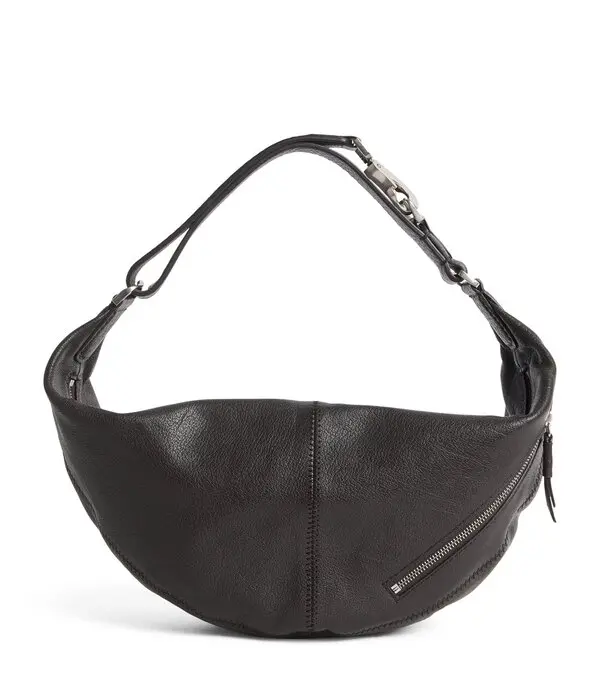 LEMAIRE Mini Leather Quiver Clip Shoulder Bag - Brown