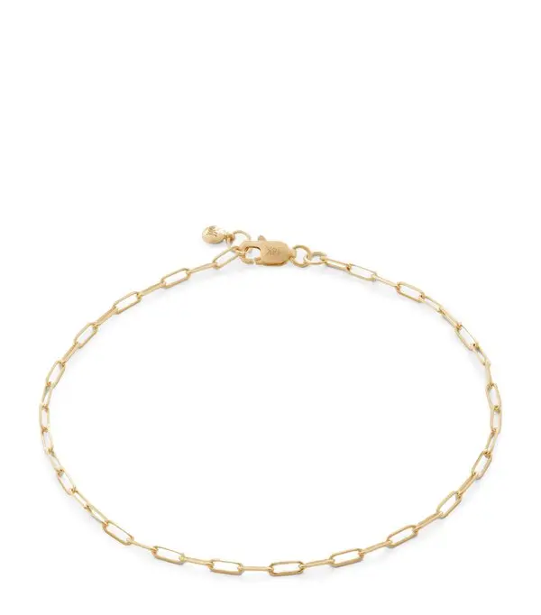 Monica Vinader Yellow Mini Paperclip Bracelet - Gold