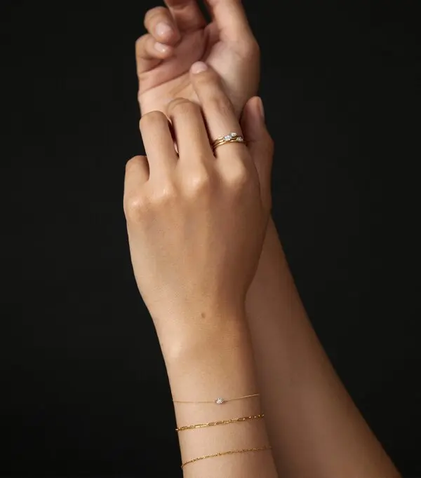 Monica Vinader Yellow Mini Paperclip Bracelet