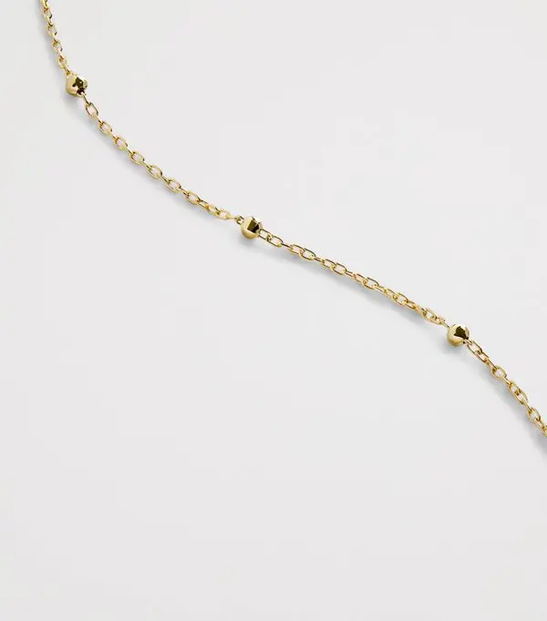 Monica Vinader Yellow Beaded Chain Bracelet