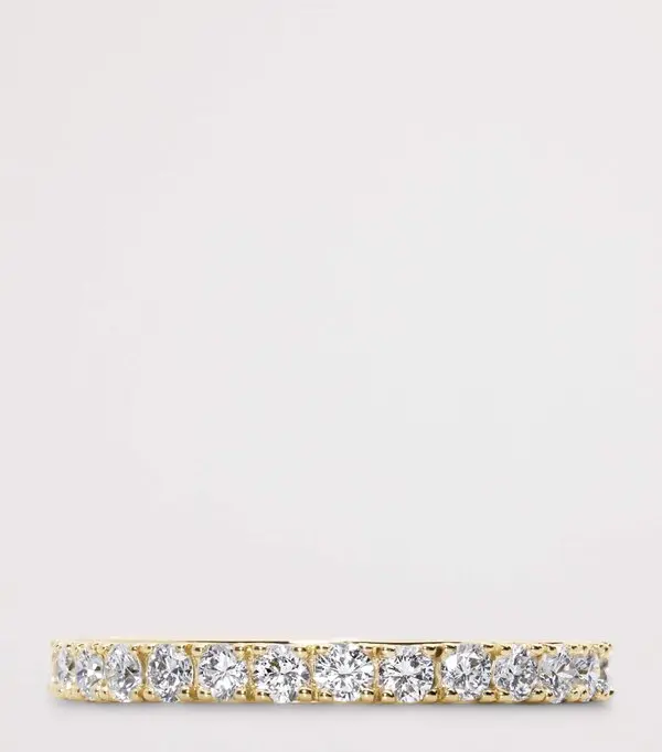 Monica Vinader Yellow And Diamond Eternity Ring