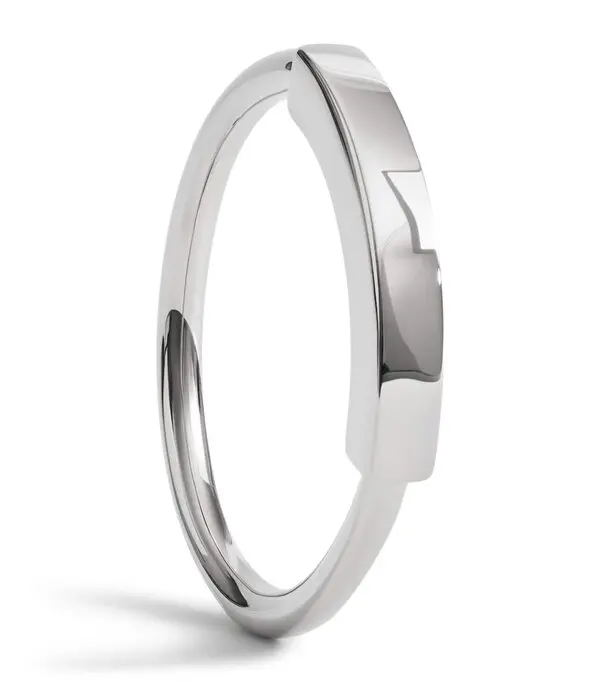 Monica Vinader Sterling Linear Stacking Ring - Silver