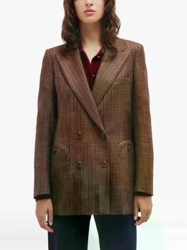 BLAZÉ MILANO Check-pattern Double-breasted Jacket