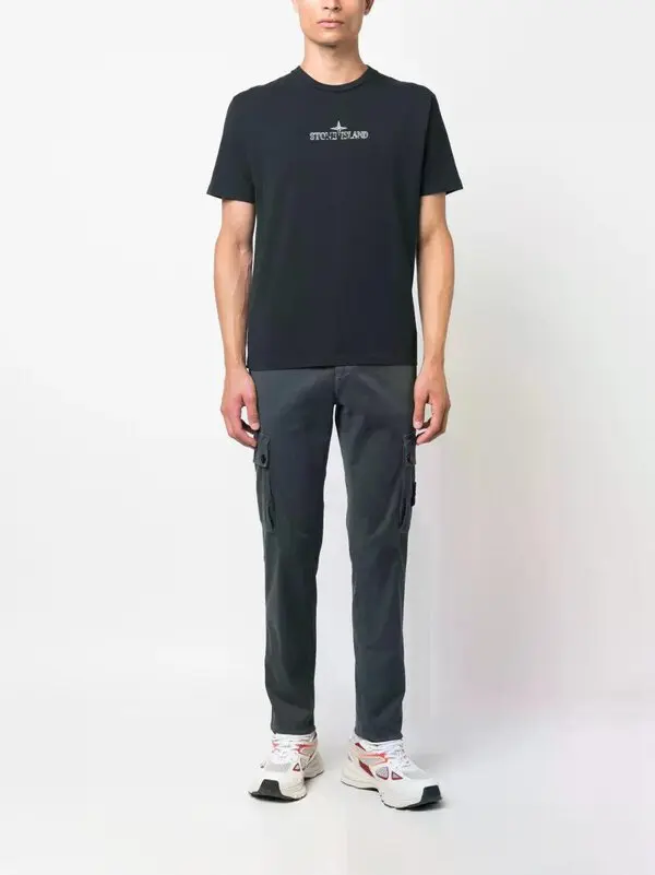 Stone Island Compass-patch Straight-leg Trousers