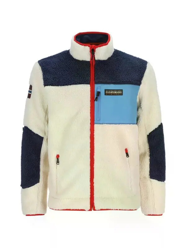 NAPAPIJRI Yupik Colour-block Fleece Jacket - White
