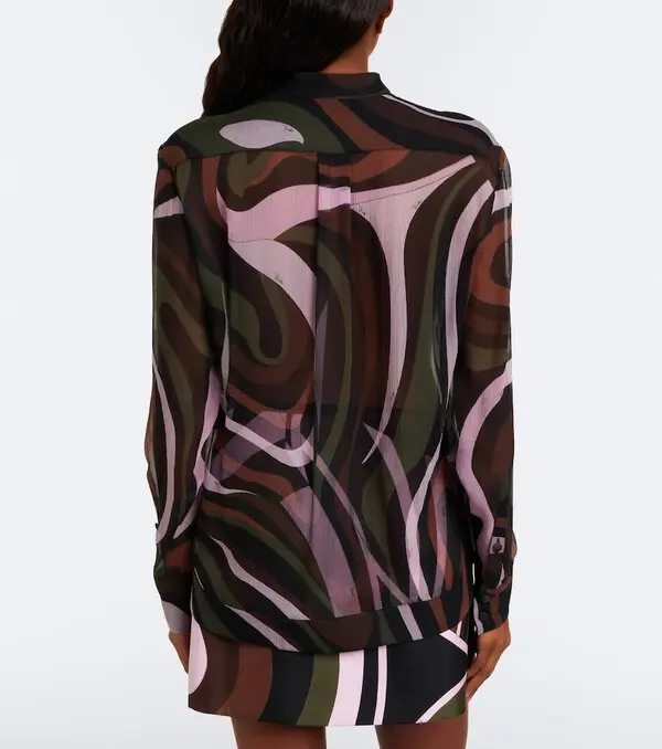 Emilio Pucci Marmo Silk Shirt