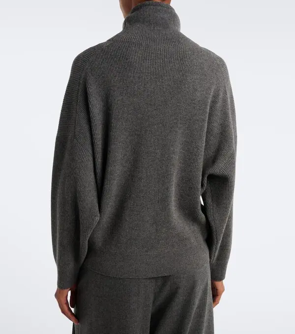 Brunello Cucinelli Wool, Silk, And Cashmere Turtleneck Sweater