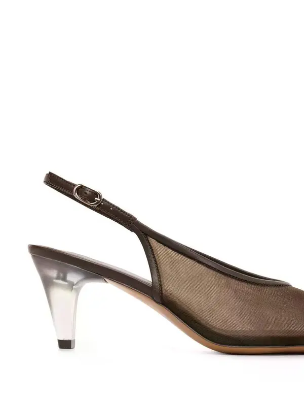 12 STOREEZ Mesh Slingback Pumps