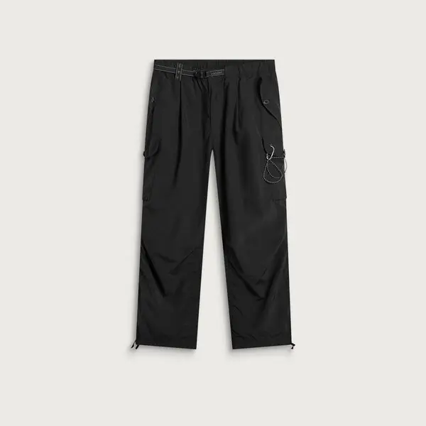 AND WANDER Oversized Cargo Trousers - Black