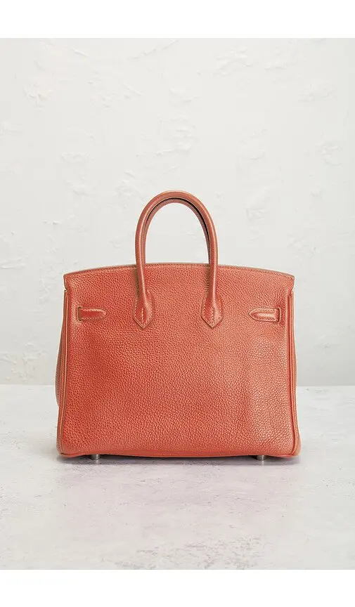 FWRD RENEW Hermes Togo Birkin 25 Handbag - Red