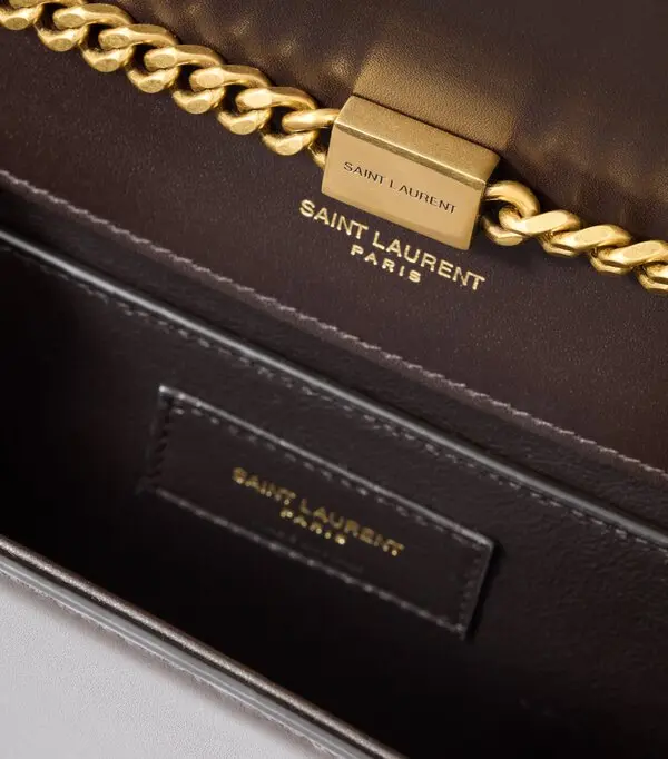 Saint Laurent Small Leopard Print Kate Cross-body Bag