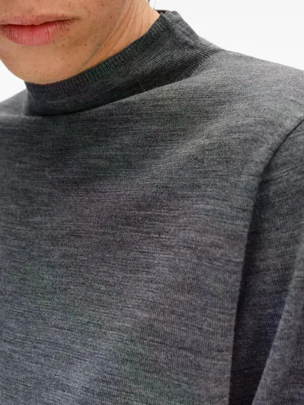 Bimba Y Lola Dark-gray Merino Wool Turtleneck Sweater