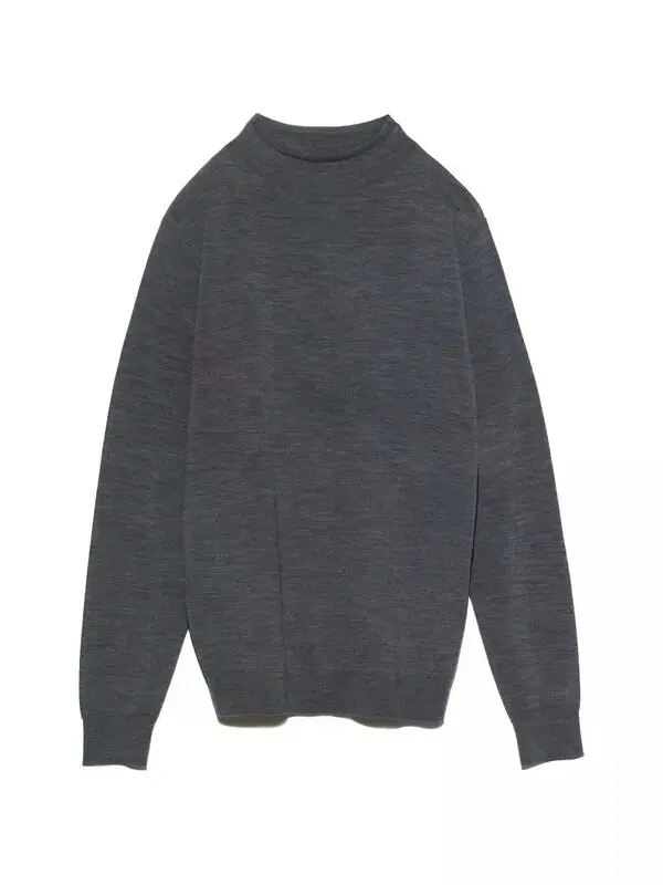 Bimba Y Lola Dark-gray Merino Wool Turtleneck Sweater