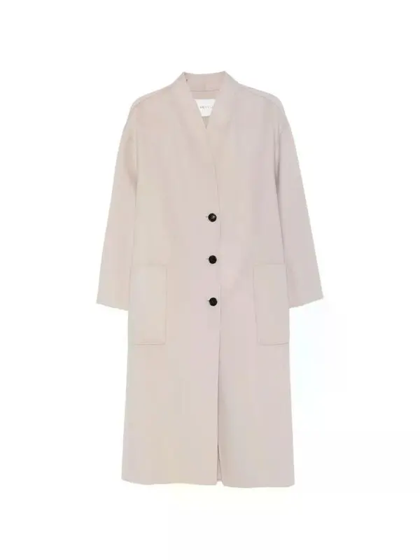 MEIMEIJ Button-fastening Wool Coat - Neutrals