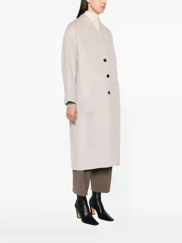 MEIMEIJ Button-fastening Wool Coat