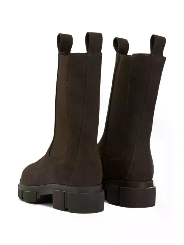 SUMMERY COPENHAGEN Elasticated Side-panel Ankle Boots - Brown
