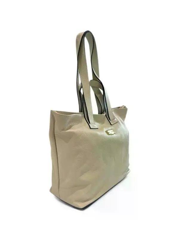 BALDININI Grained Leather Tote Bag