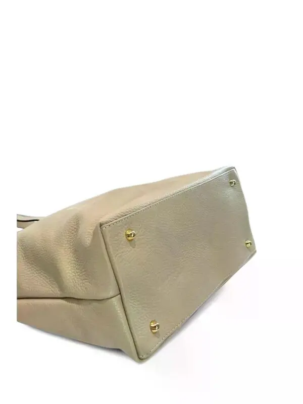 BALDININI Grained Leather Tote Bag