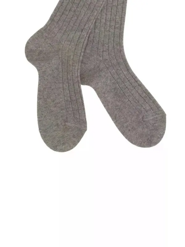 Brunello Cucinelli Ribbed-knit Cashmere Socks